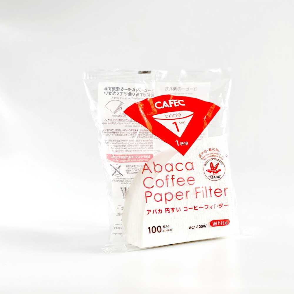 BREWING Cafec V60 Paper Filter 01 White 100pcs